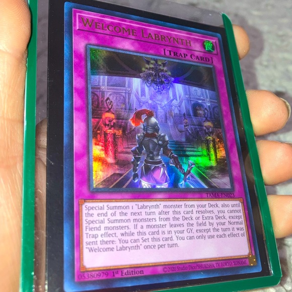 Toys | Yugioh Tactical Masters Ultra Rare Welcome Labyrinth Trap Card First Editon | Poshmark